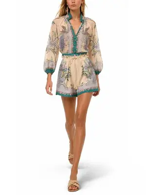 Zimmermann Indra" Ruffled Blouse - Multicolour