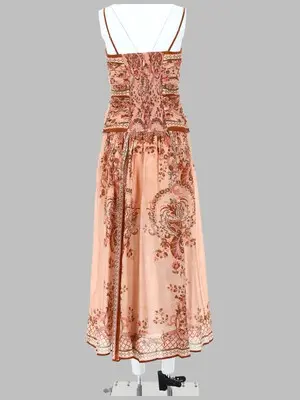 Zimmermann Aster" Midi Dress - Pink