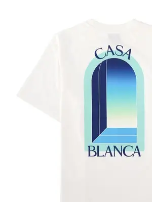 Casablanca T-shirt Con Stampa