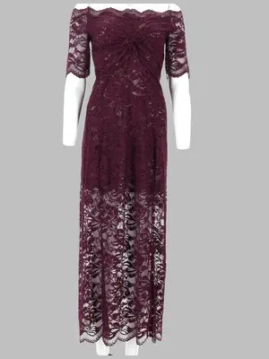 Rabanne Layered Lace Midi Dress