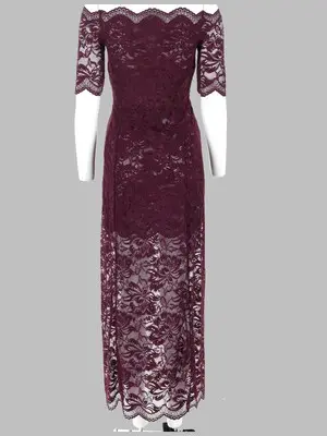 Rabanne Layered Lace Midi Dress