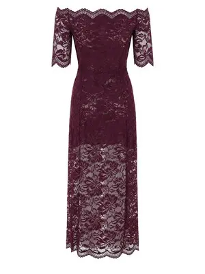 Rabanne Layered Lace Midi Dress