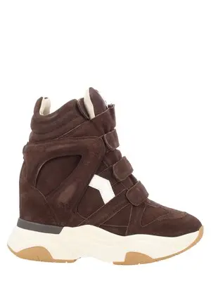 Isabel Marant Étoile Sneaker "balskee" Con Zeppa - Brown