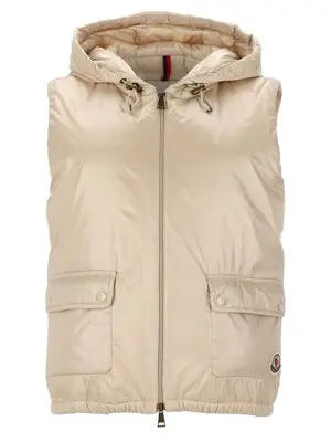 Moncler Gilet Puffer "lansette - Beige