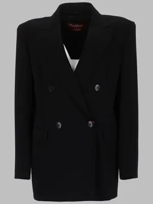Max Mara Giacca Doppiopetto In Cady