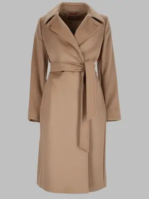 Max Mara Wool Robe Coat - Beige
