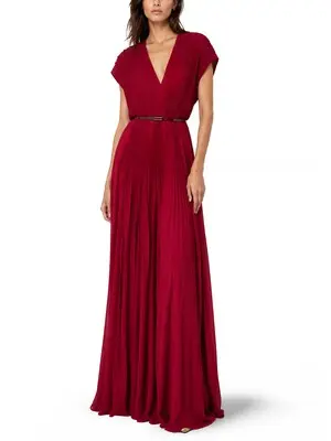 Max Mara Pleated Maxi Dress