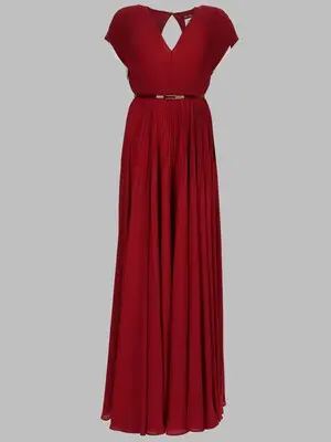 Max Mara Pleated Maxi Dress