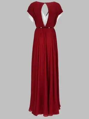 Max Mara Pleated Maxi Dress