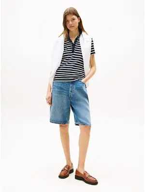 Tommy Hilfiger Slim Fit Stripe Stretch-cotton Polo