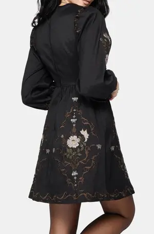 DISTURBIA Puff Sleeve Mini Dress