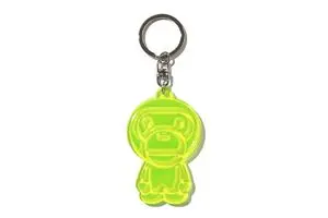 A BATHING APE Baby Milo Reflective Keychain - Yellow