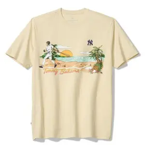Tommy Bahama New York Yankees Sunset Slugger T-shirt - Cream