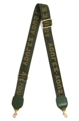 Clare V. Adjustable Crossbody Strap - Army