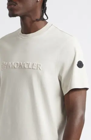 Moncler Logo Cotton T-shirt - Sponge