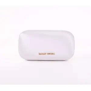 Badgley Mischka Celestine Satin Minaudiere With Crystal Necklace Handslip