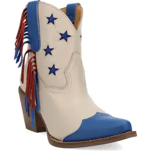 DINGO Liberty Fringe Trim Western Boot