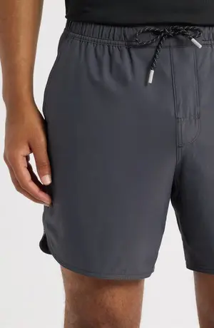LEGENDS Luka 7-inch Lined Performance Shorts - Charcoal Gray