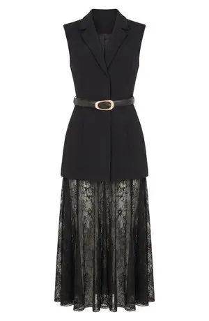 EVER NEW Shanae Belted Lace Maxi Dress
