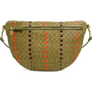 Clare V. Grande Fanny Woven Leather Belt Bag