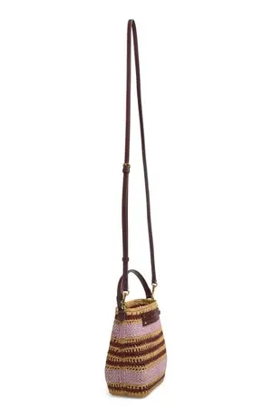 ANYA HINDMARCH Striped Raffia Crossbody Bag
