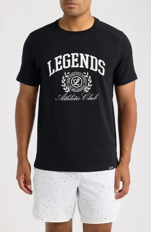 LEGENDS Aviation Varsity Crest Graphic T-shirt - Black