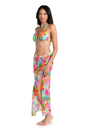 La Blanca Sunset Botanica Maxi Skirt Cover-up
