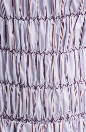 Line & Dot Andi Smocked Stripe Minidress