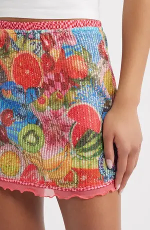 KULANI KINIS Sequin Miniskirt