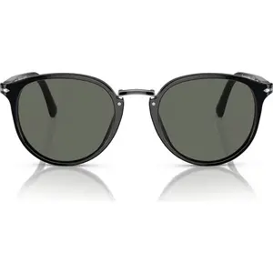 Persol Persol Oval Sunglasses Black/green