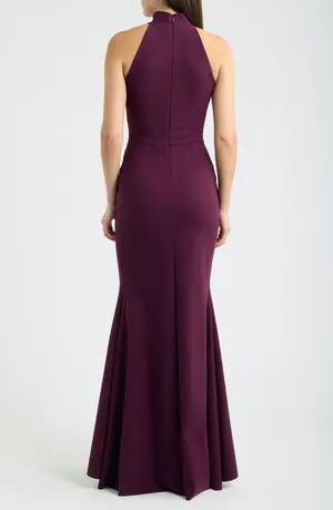 Chiara Boni La Petite Robe Zesika Halter Neck Jersey Gown
