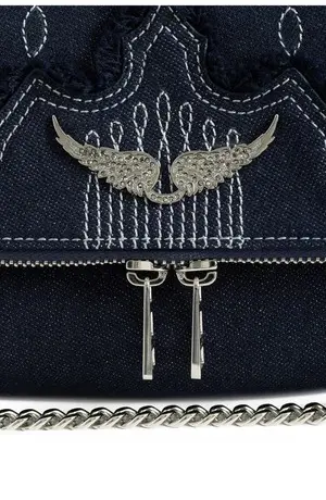 Zadig&Voltaire Rocky Ii Denim Crossbody Bag