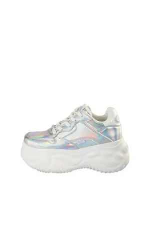 BUFFALO BOOTS Feral One Sneaker Holographic Silver