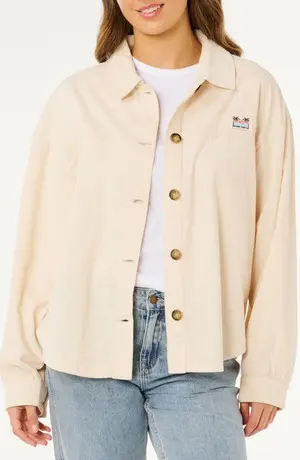Rip Curl Keepsakes Washed Corduroy Shirt - Stone