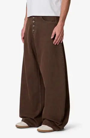 Mnml Exposed Shank Relaxed Barrel Leg Jeans