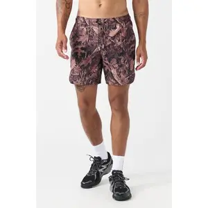 LEGENDS Luka Paisley Printed Drawstring Shorts - Forest Camo Java