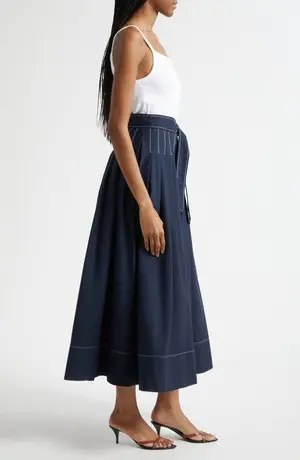Cinq À Sept Olivia Mixed Media Midi Dress