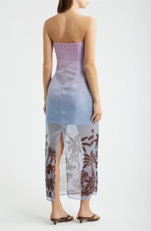 Line & Dot Dune Ombré Midi Dress