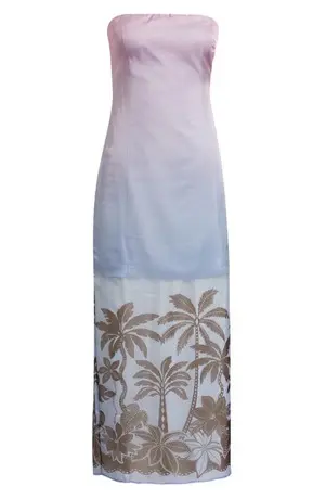 Line & Dot Dune Ombré Midi Dress