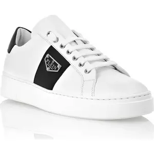 Philipp Plein Philipp Plein Low-Top Nappa Leather Sneakers White/black