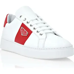 Philipp Plein Lo-top Sneakers Triangle Plein - White/red