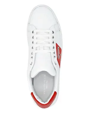 Philipp Plein Lo-top Sneakers Triangle Plein - White/red