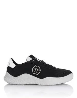 Philipp Plein Suede Runner Sneakers - Black/white