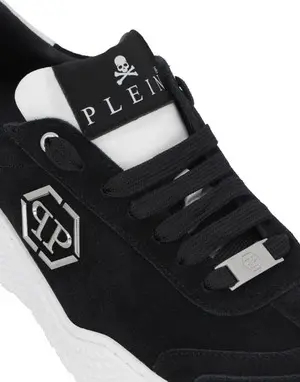 Philipp Plein Suede Runner Sneakers - Black/white