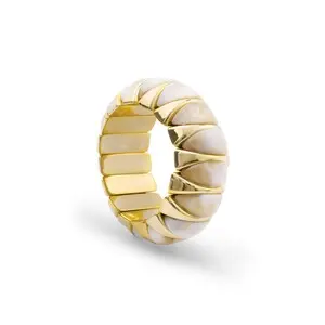 Saachi Marbled Segment Stretch Bracelet