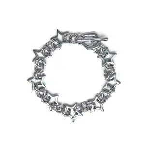 BYWOLFGANG The Starlight Viper Hand-linked Star Chainmail Bracelet - Silver