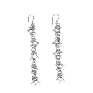 BYWOLFGANG Starlight Viper Chainmail Star Drop Earrings