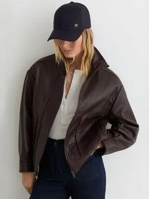 REISS Reiss Leila Baseball Cap Navy
