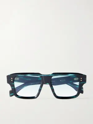 Dita DITA Eliux Square-Frame Acetate Sunglasses Blue