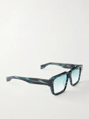 Dita Eliux Square-frame Acetate Sunglasses - Blue